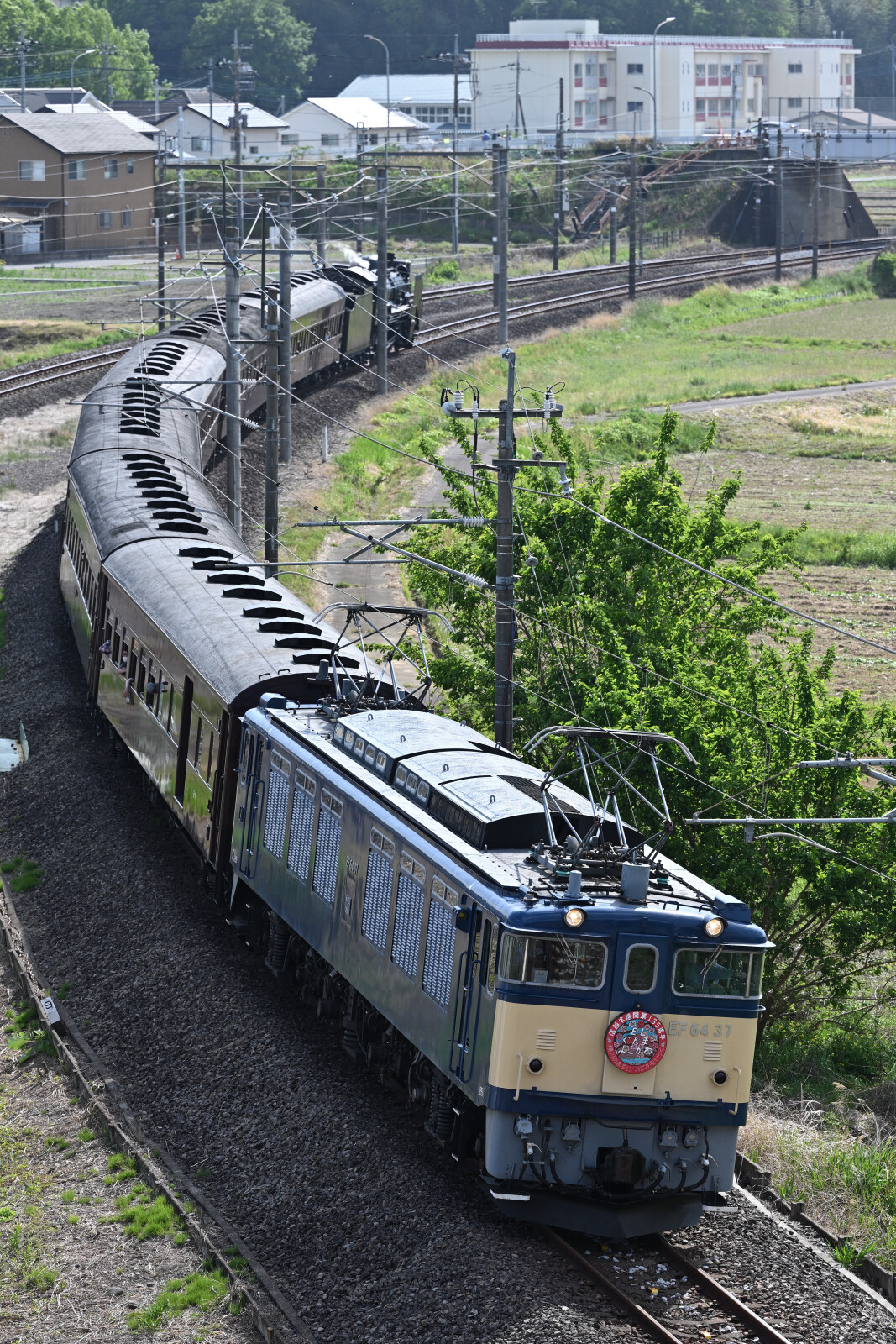 ELぐんまよこかわ EF64-37牽引 安中～群馬八幡 2021/05/09 : 新デジカメ鉄道風来記