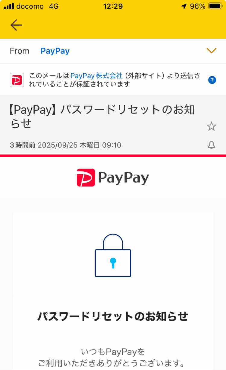 💻PayPayリセット詐欺メール📩 : 🍵どうでもいい日常nobuの日記🍘 ^o^♪