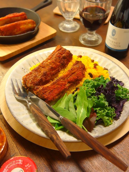 年末年始の集まりやパーティーと時に大活躍～！！GABANシーズニング【スペアリブ】でとってもお手軽～♪まぶして焼くだけ～★スパイシースペアリブ ...