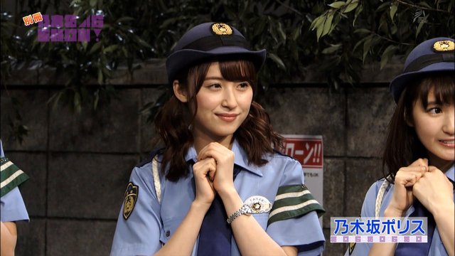 【乃木坂46SHOW】井上小百合、衛藤美彩、生駒里奈、新内眞衣『乃木坂ポリス』新内眞衣がグルグルバットをやったら、セットの外まで消えていったw ...