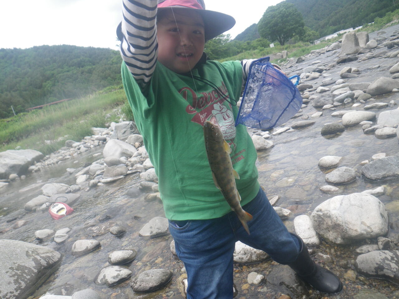 孫からの手紙とアマゴ釣り : のりくら釣り日記