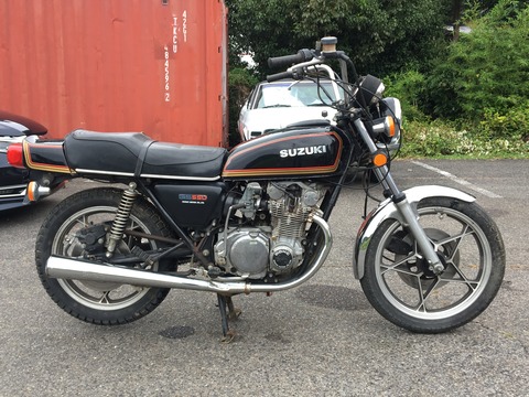 スズキ GS550M 国内新規レストアベースカフェ制作途中 コミネ南海パシフィック当時物 オートバイ