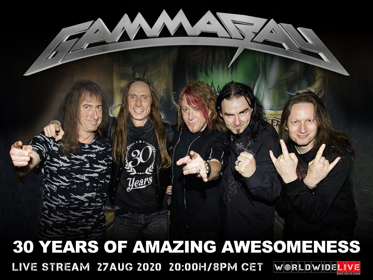 【GammaRay/ガンマ・レイ】30years of amazing awesomeness Live2020(動画あり) : METALLIC UNKNOWN