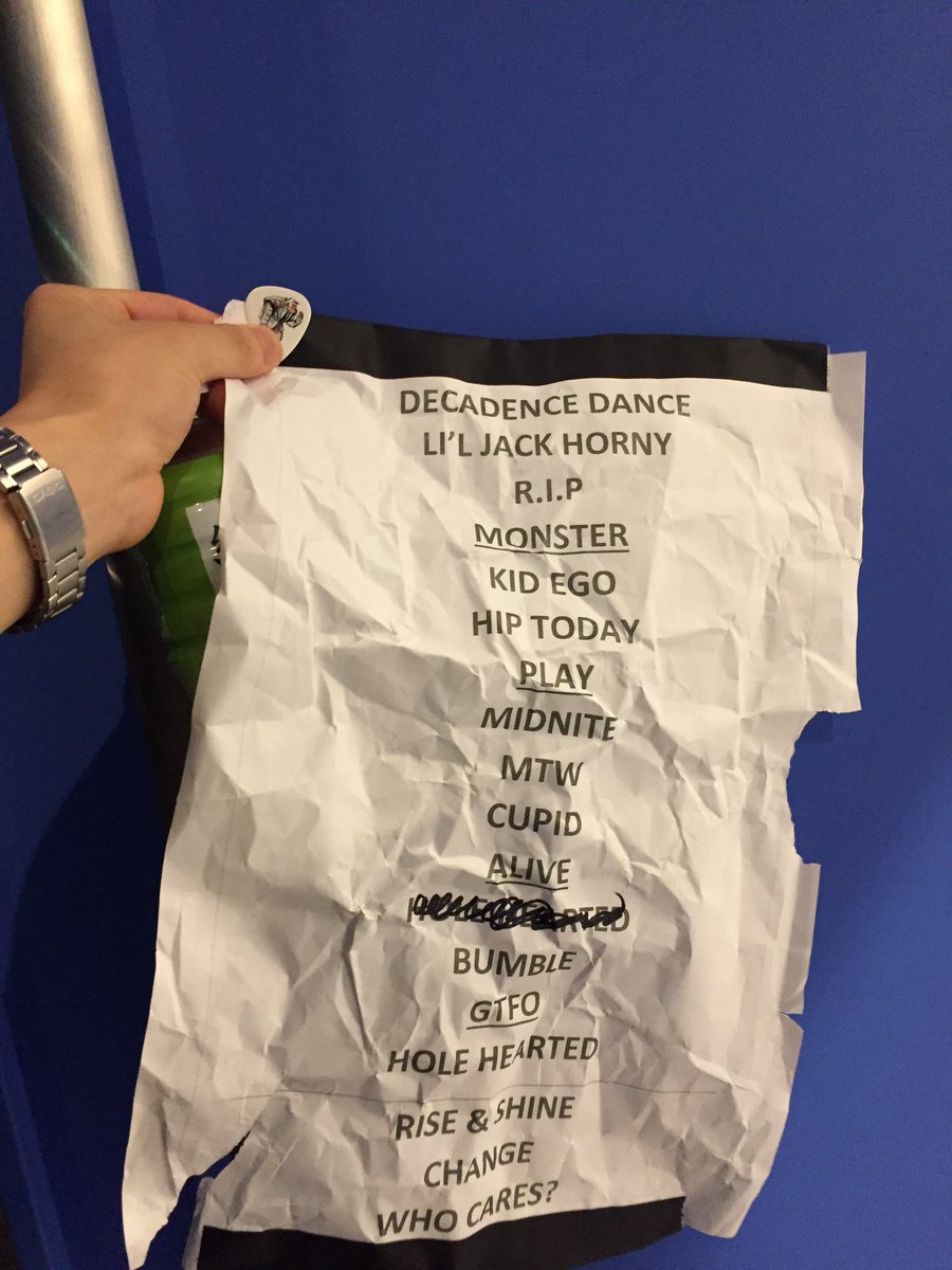 2016.Sep.30 Extreme Live At Sendai Sendai PIT Setlist/ チームスマイル仙台PIT セット ...