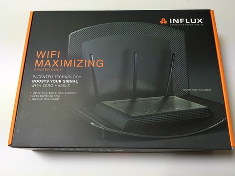 wifiルータードック「INFLUX WIFI MAXIMIZING ROUTER DOCK」を試す。 : 気になるアレ