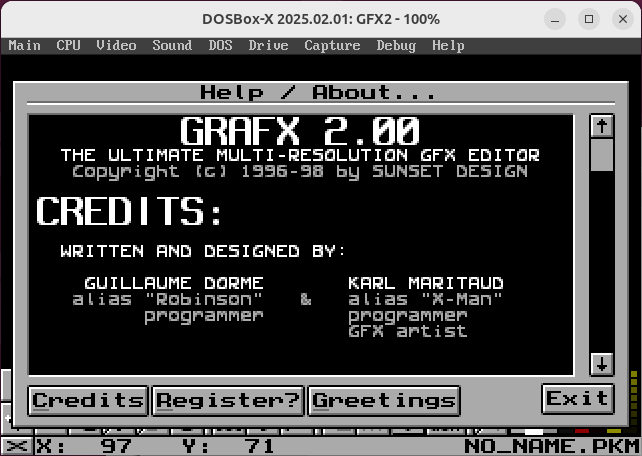[007] graFX2 DOS版 : トホホLIFE@ocaca-ume