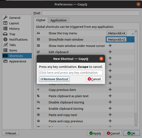 offlinememory_blog:(21/05/07) Clipboard Manager: CopyQ (Ubuntu)
