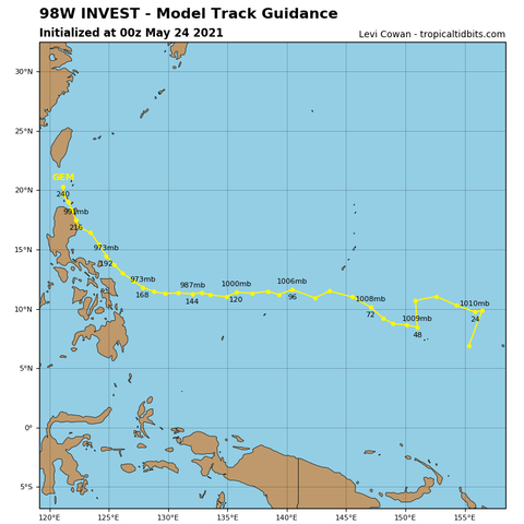 20210524 98W invest : 小笠原父島お天気カメラ