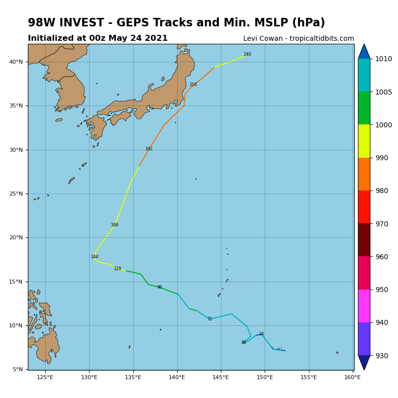 20210524 98W invest : 小笠原父島お天気カメラ