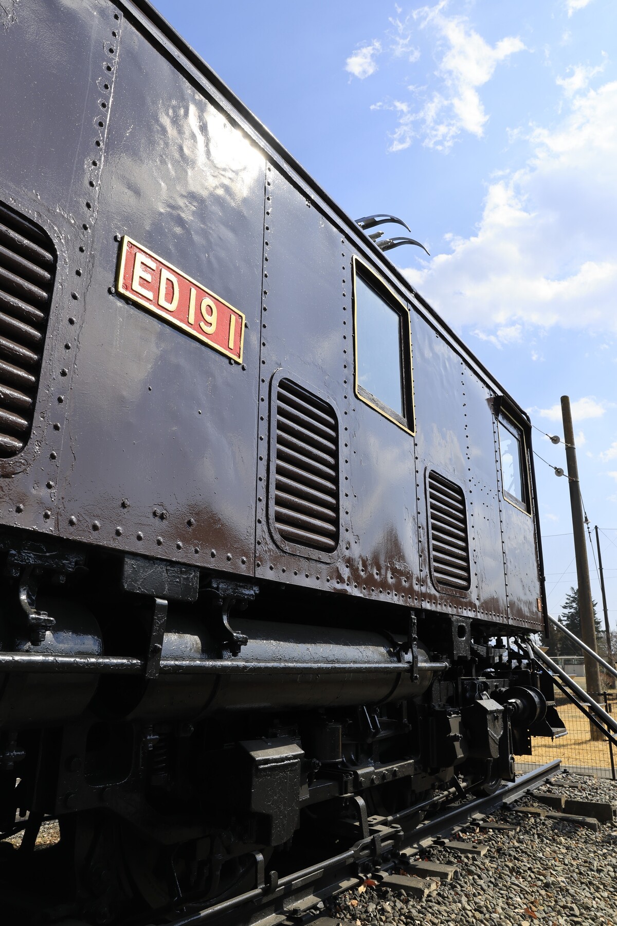 箕輪町郷土博物館のED19 1 ～保存機めぐりは【晴れ漢】に任せとけ！～ : ohanefu blog ～snap photo～