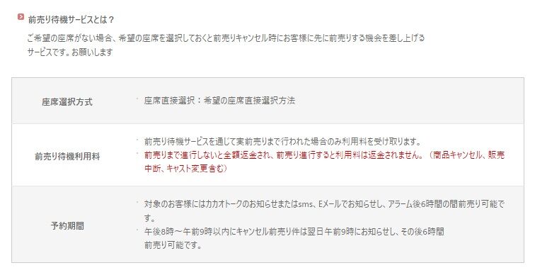 Interparkチケットの付加サービスTOPING : Second Chance
