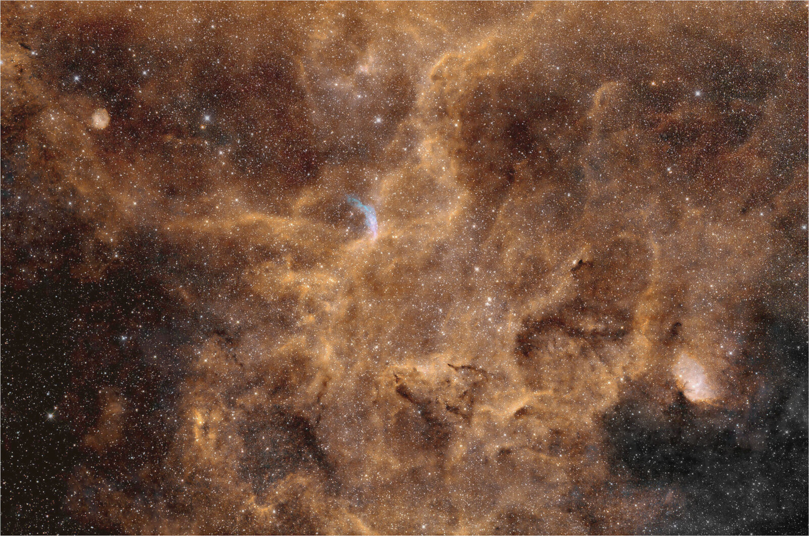 チューリップ星雲付近のモクモク : 星の旅人★あれこれ日記