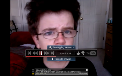 GoogleTV用フルスクリーンインターフェイス「YouTube Leanback」が正式公開 【増田@maskin真樹】 - ライブドアニュース