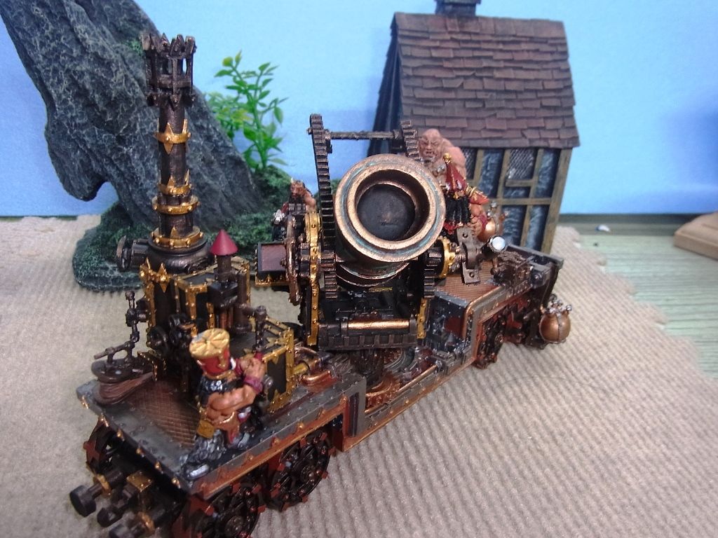 ケイオス ドワーフ 列車砲 完成 Chaos Dwarf Dreadquake Mortar : 新 沖縄ハンマー Warhammer ...