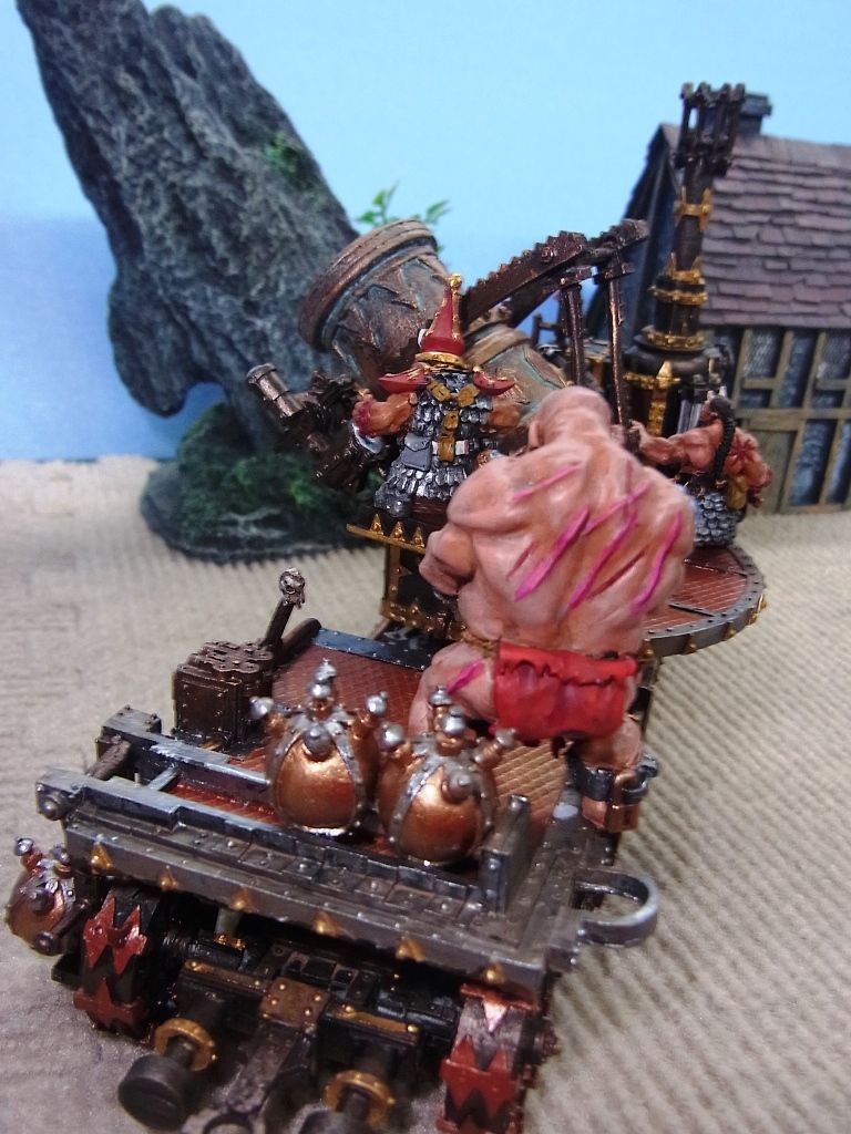 ケイオス ドワーフ 列車砲 完成 Chaos Dwarf Dreadquake Mortar : 新 沖縄ハンマー Warhammer ...