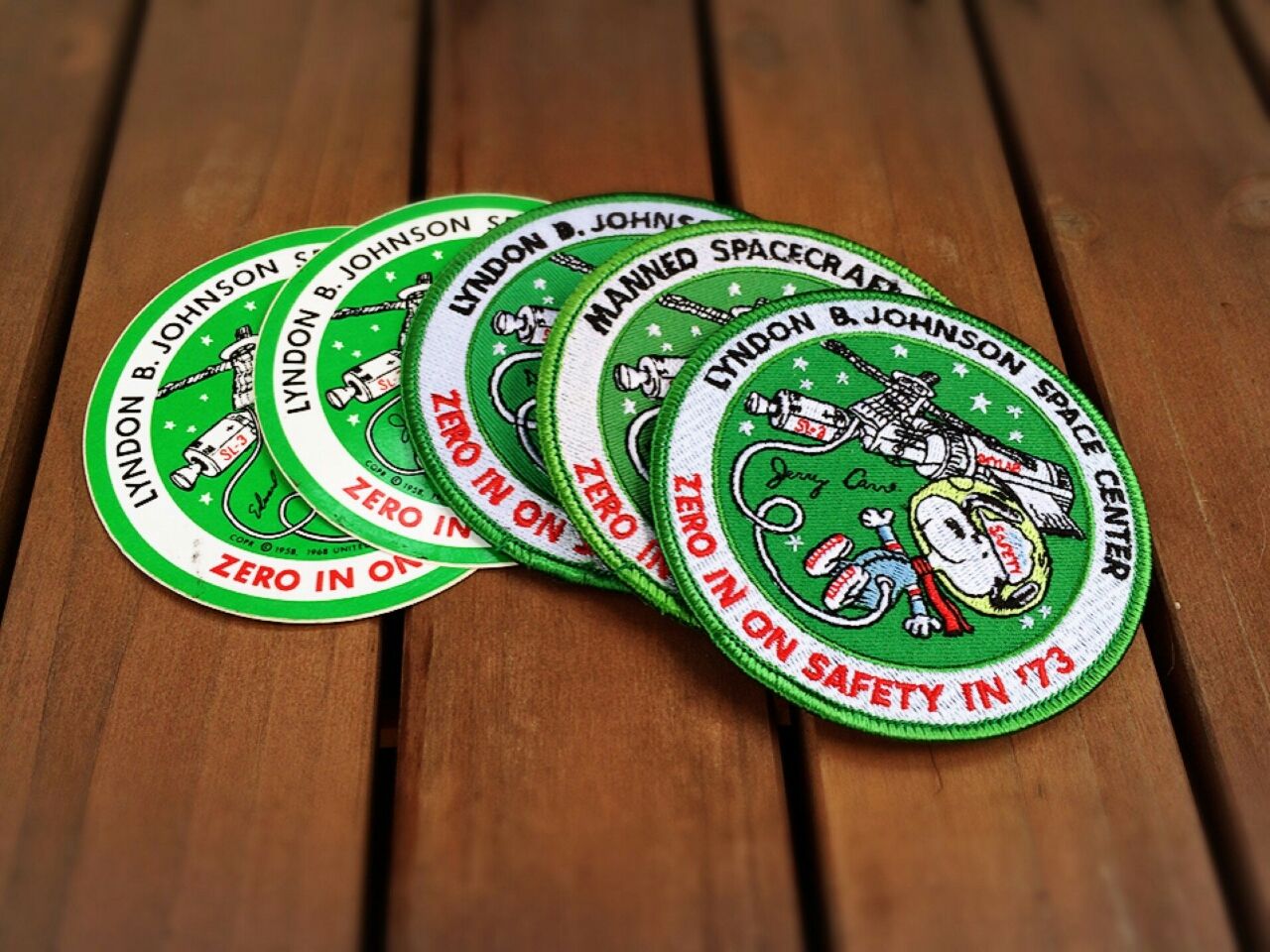 The Old Snoopy Collection:Snoopy Patch & Sticker NASA Skylab 1973