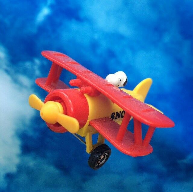The Old Snoopy Collection:BIPLANE Mini Die-cast Toy by Aviva 1980s