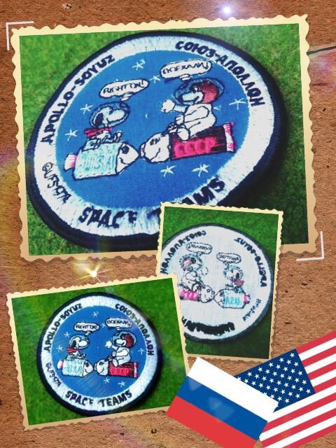 The Old Snoopy Collection:Apollo-Soyuz test project Snoopy patch 1975