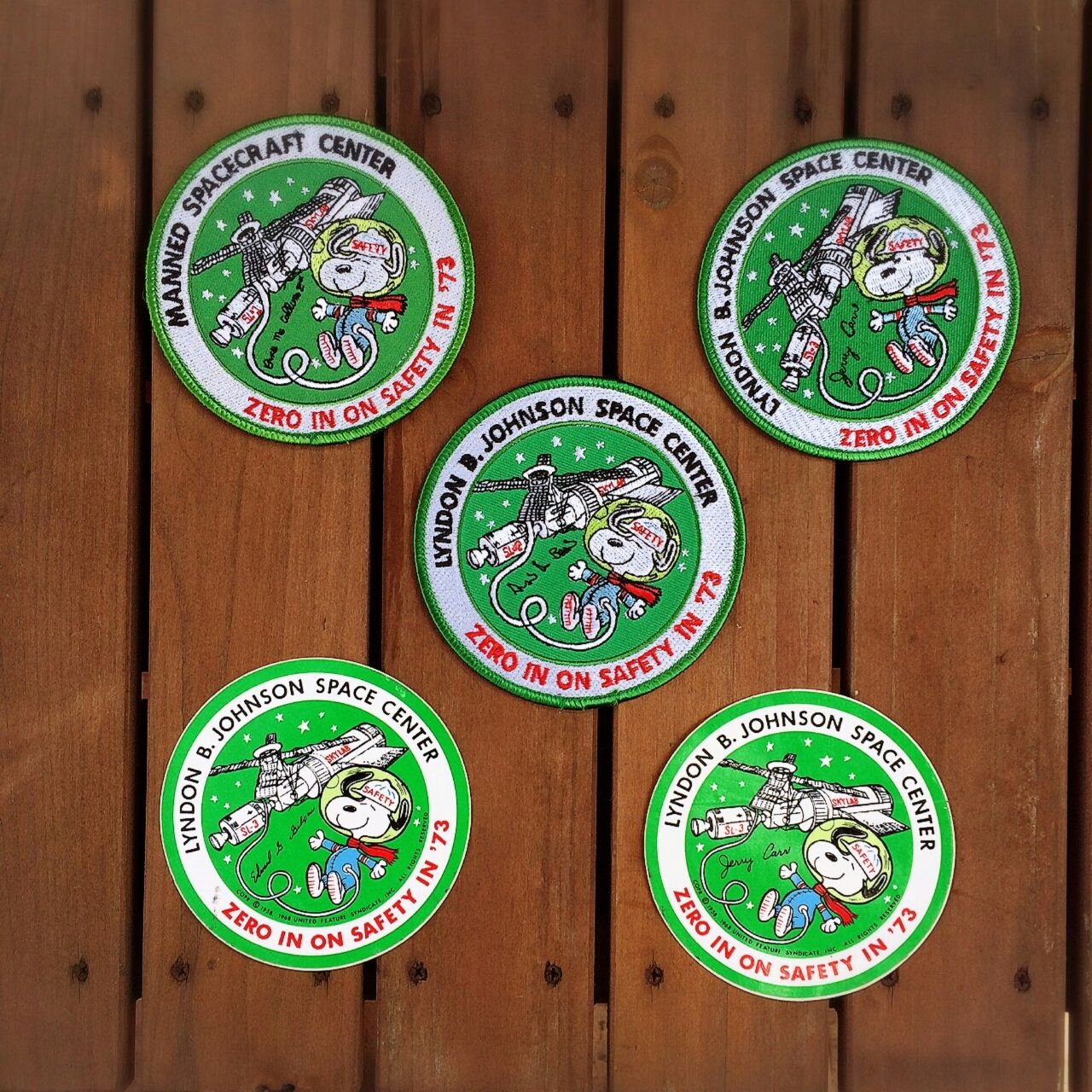 The Old Snoopy Collection:Snoopy Patch & Sticker NASA Skylab 1973