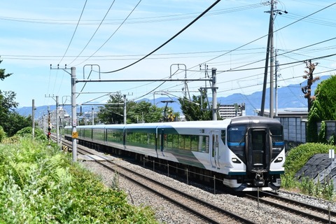 ona3のきままに撮り鉄 : 本日撮影 E257系2000番台NA-04編成による特急「アルプス」の返却回送