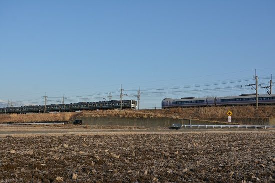 ona3のきままに撮り鉄 : 1月20日撮影 その6 E351系「スーパーあずさ」より