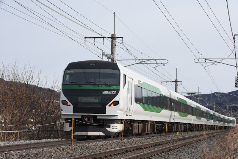 ona3のきままに撮り鉄 : 本日の撮影 E257系5000番台による 臨時「あずさ74号と76号」より