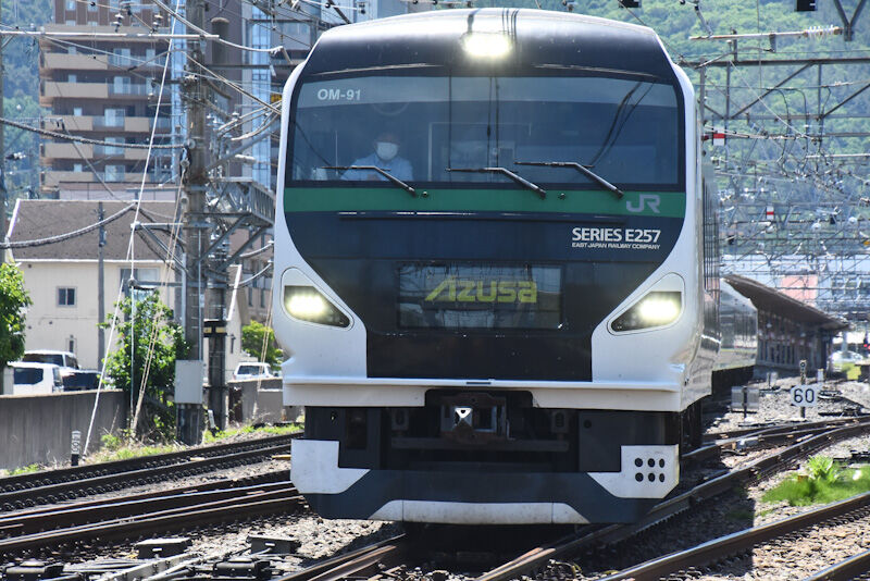 ona3のきままに撮り鉄 : 5月25日撮影 E257系5000番台による臨時「あずさ」を2本