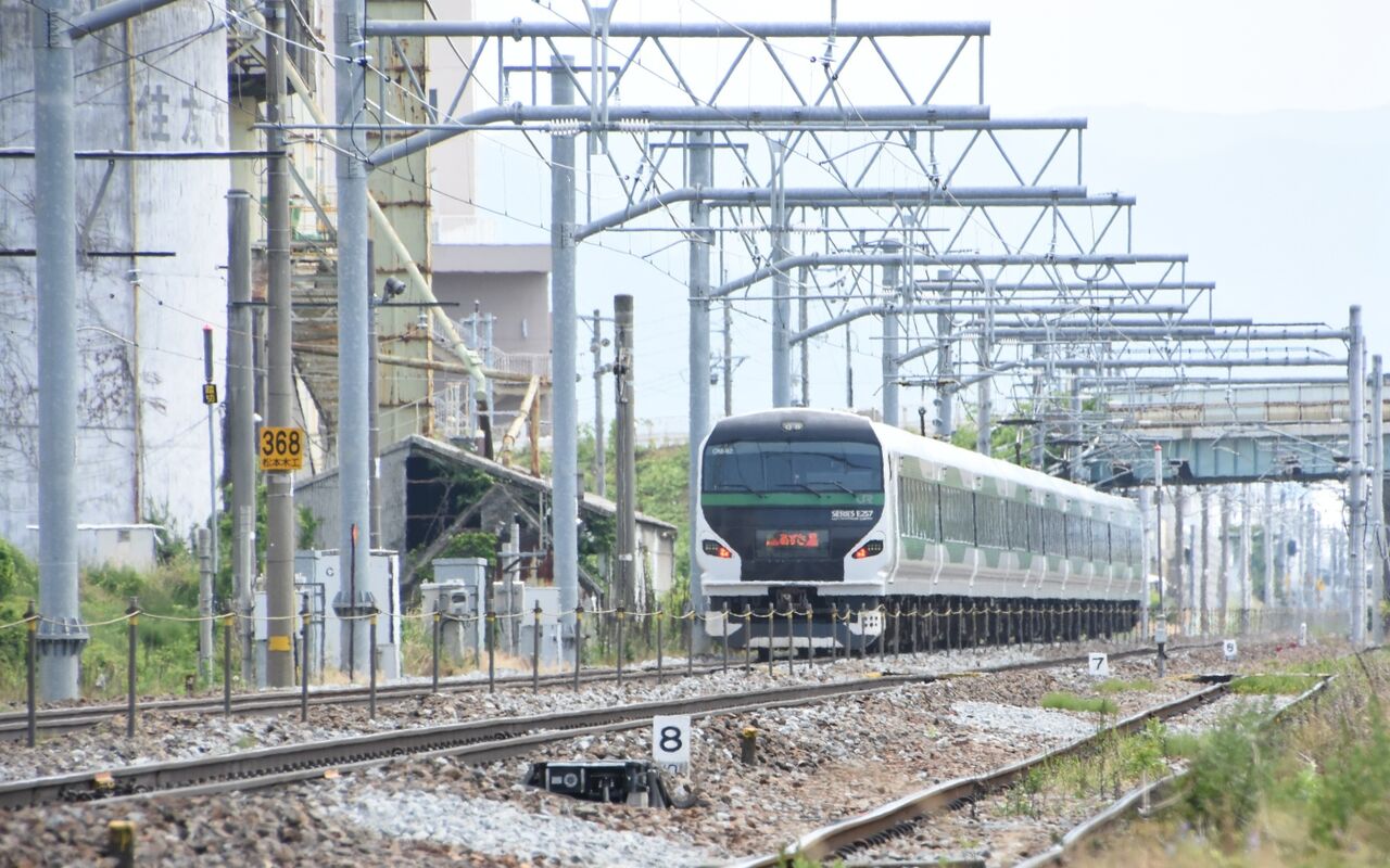 ona3のきままに撮り鉄 : 本日の撮影 E257系5000番台 OM92編成による「あずさ74号」