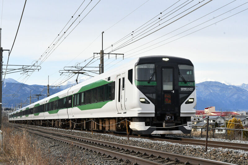 ona3のきままに撮り鉄 : 本日の撮影 E257系5000番台による 臨時「あずさ74号と76号」より