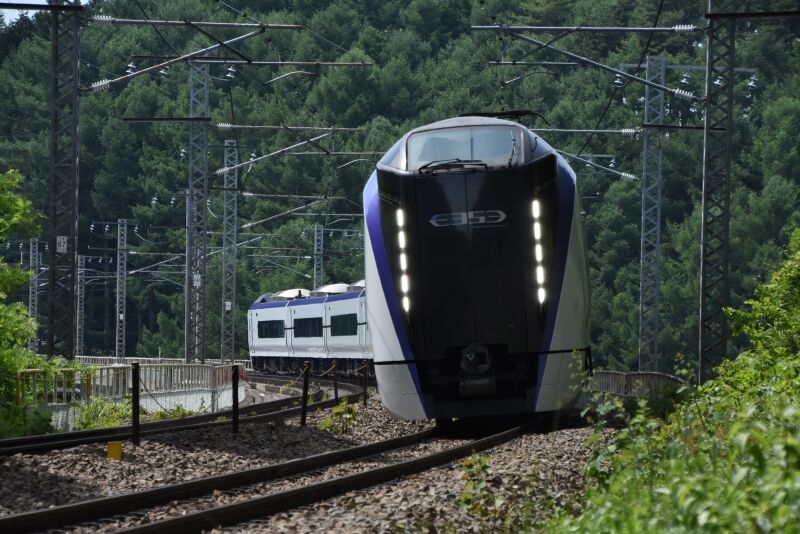 ona3のきままに撮り鉄 : 6月29日撮影 立場川橋梁を通過するE353系「あずさ」より