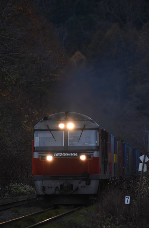 ona3のきままに撮り鉄 : 11月6日撮影 北海道撮影記 大沼にて DF200とキハ40を撮影 その3