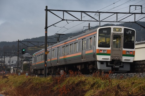 ona3のきままに撮り鉄 : 今週の飯田線 206M 213系5000番台を定点撮影から