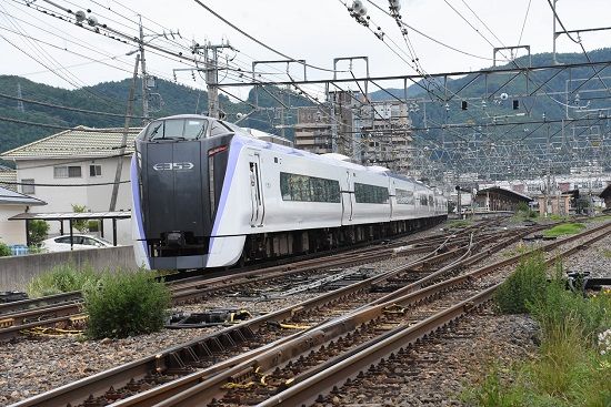 ona3のきままに撮り鉄 : 7月13日撮影 塩尻駅にて E353系「あずさ」より