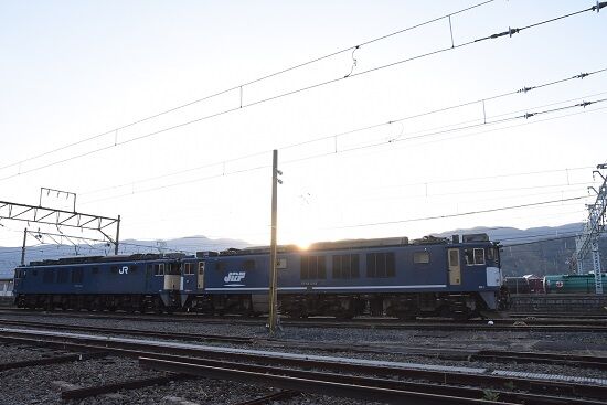 ona3のきままに撮り鉄 : 4月24日撮影 南松本にてお休み中のEF64-1046号機(広島更新色)を撮影