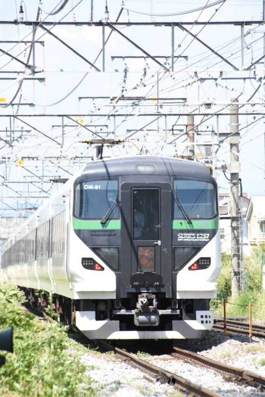 ona3のきままに撮り鉄 : 本日の撮影 E257系5000番台OM91編成による「あずさ83号」より
