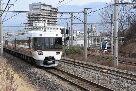 ona3のきままに撮り鉄 : 1月12日撮影 塩尻大門にE353系留置中