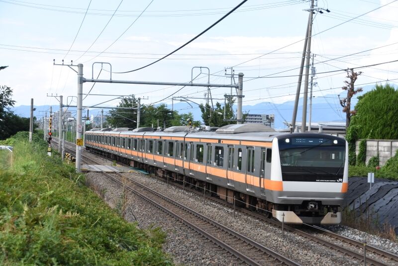 ona3のきままに撮り鉄 : 本日の撮影 諏訪湖花火臨 応援のE233系H49編成より その1