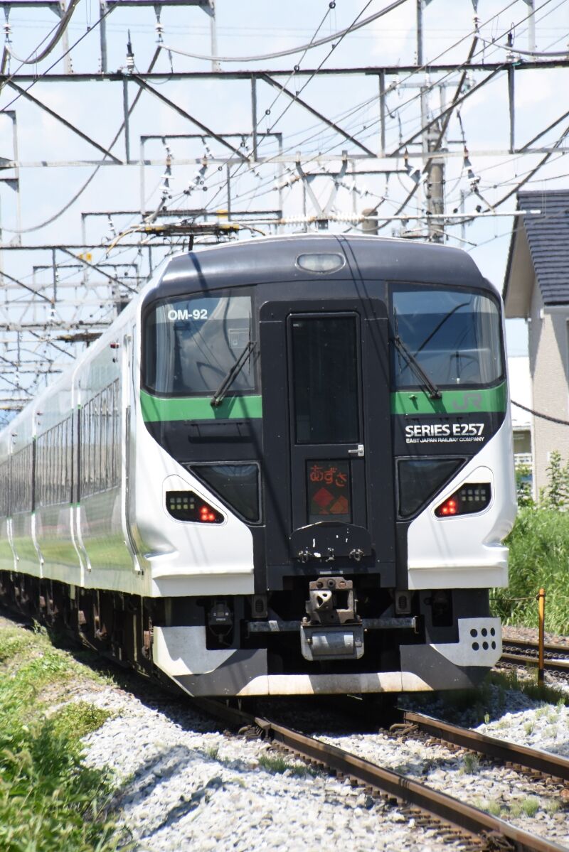 ona3のきままに撮り鉄 : 本日撮影 E257系5000番台 OM92編成による「あずさ83号」より