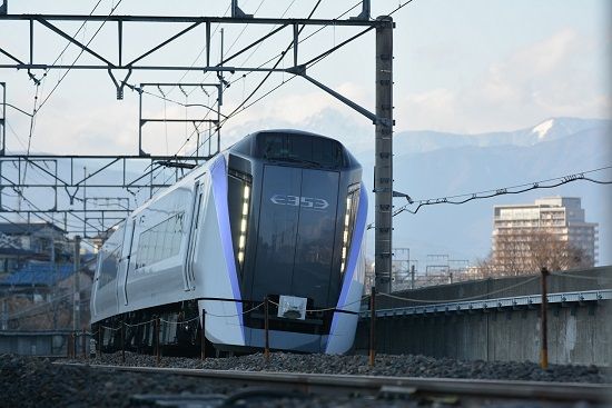 ona3のきままに撮り鉄 : 1月20日撮影 その4 E353系「スーパーあずさ」より