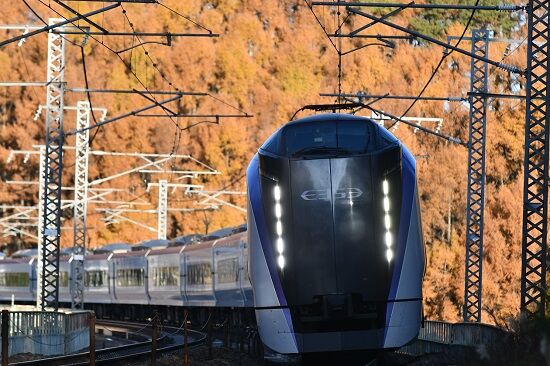 ona3のきままに撮り鉄 : 11月15日撮影 早朝の立場川鉄橋にて その3 E353系「あずさ」編より