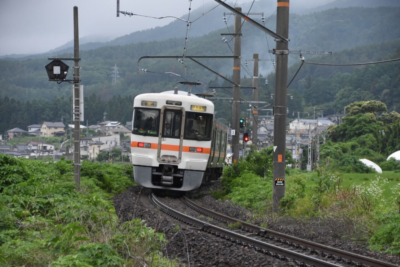 ona3のきままに撮り鉄 : 本日の撮影 飯田線は206M 所定213系の所、313系 R101編成にて運転