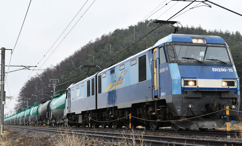 ona3のきままに撮り鉄 : 本日撮影 ダイヤ改正後EH200が牽く西線貨物8872ﾚより