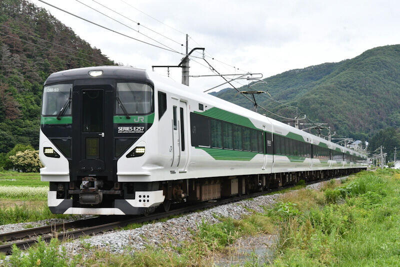 ona3のきままに撮り鉄 : 本日撮影 E257系5000番台 OM93編成による「あずさ74号」の送り込み回送より その1