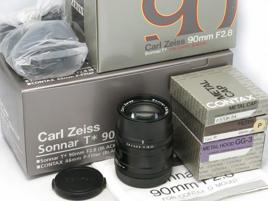 Sonnar T* 90mm F2.8 G Black SET 【A】 ***SOLD OUT*** : コンタックス専門店 カメラの極楽堂