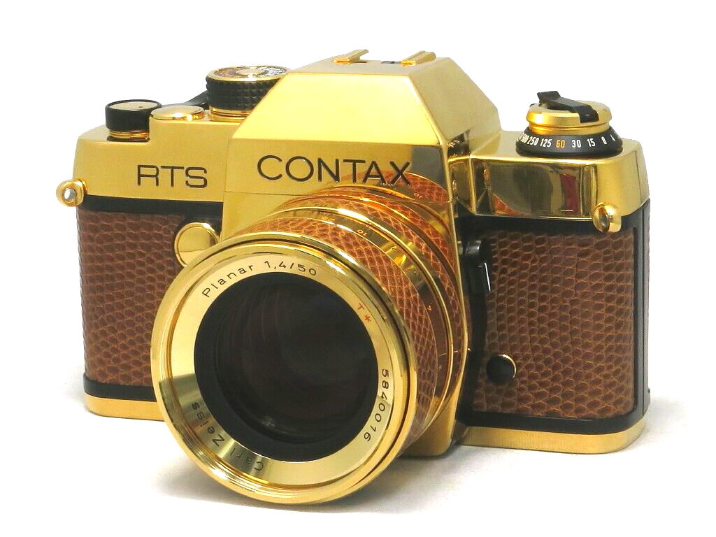 CONTAX RTS GOLD + Planar T* 50mm F1.4 AEJ GOLD 【AB+】 *** SOLD OUT ...