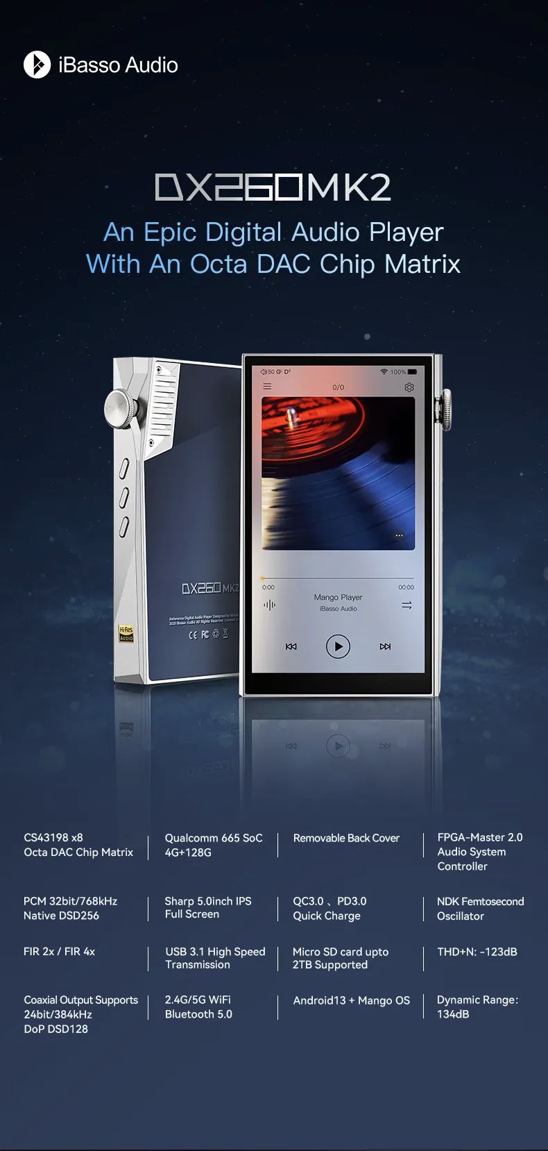 iBasso DX260 MK2発売 : mp3tidalwave UR