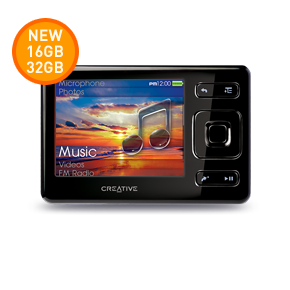 Creative ZEN 32GBモデル発売 : mp3tidalwave UR