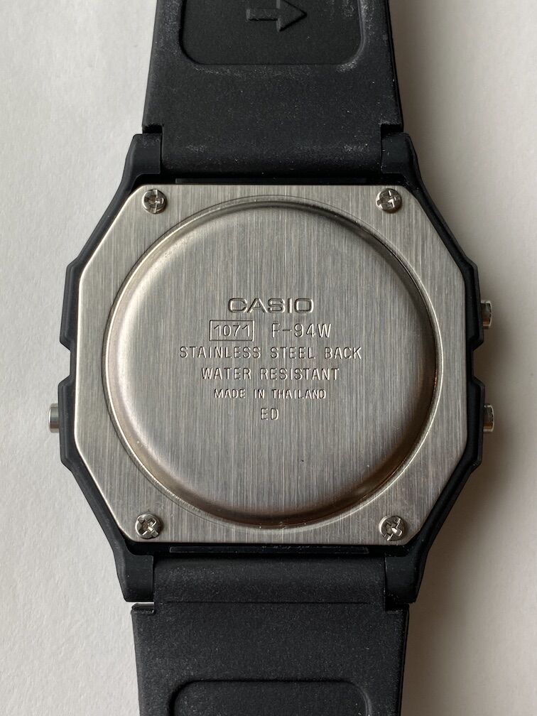 CASIO F-94W カシオ スタンダード デジタル（チープカシオ） : あなた時計、サナダ時計