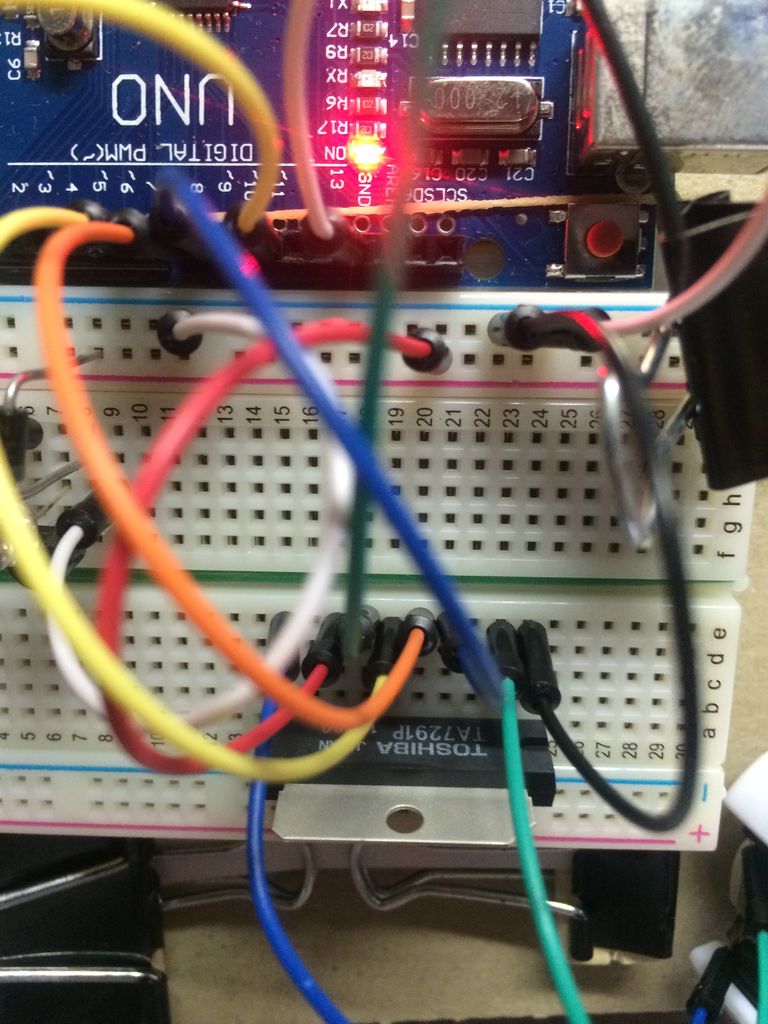 TA7291P*ArduinoでDCモータ制御 : 初心者によるArduinoとProcessingを使ったロボット製作