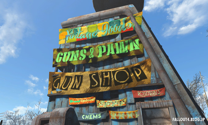 Fallout4⚡情報局：大きな看板やポスターMOD 『Business Settlements (Standalone) v1.6』